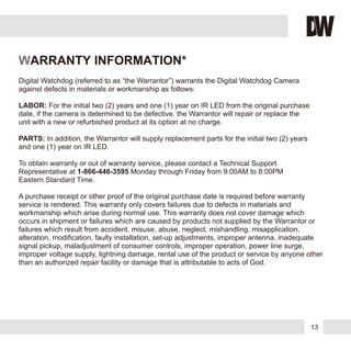 Digital Watchdog DWC-HF21M4TIR User Manual | PDF