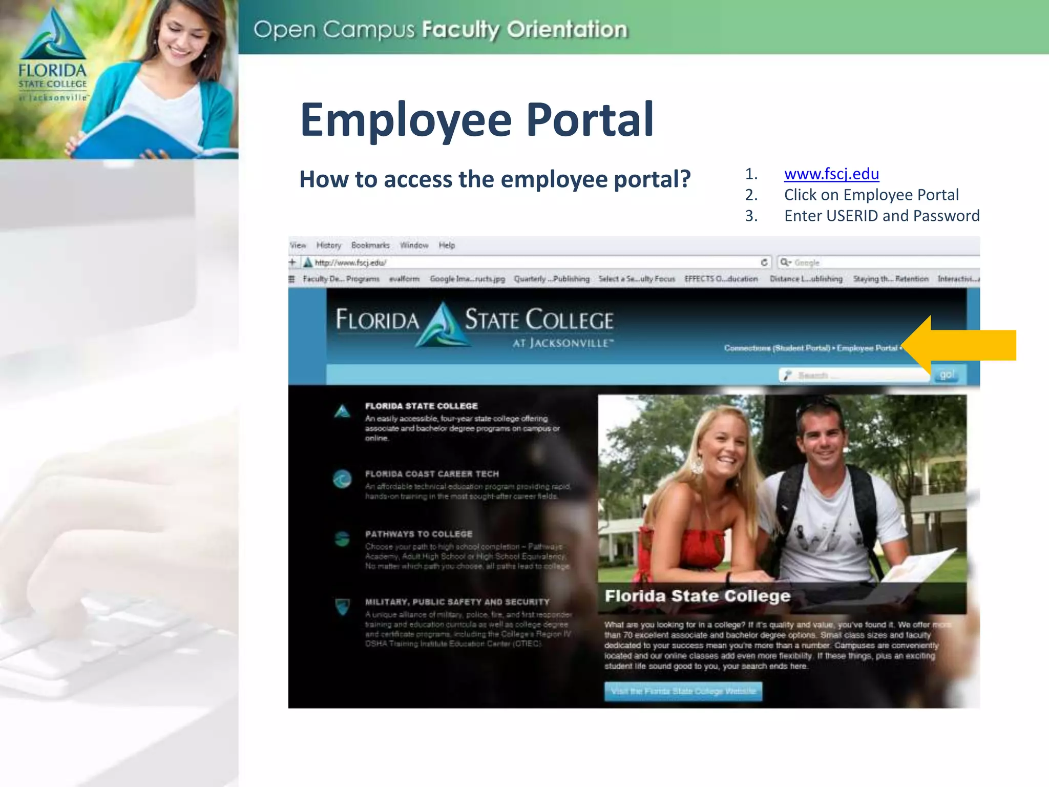 Open Campus / Deerwood Center Adjunct Orientation | PPTX | College Education | Education