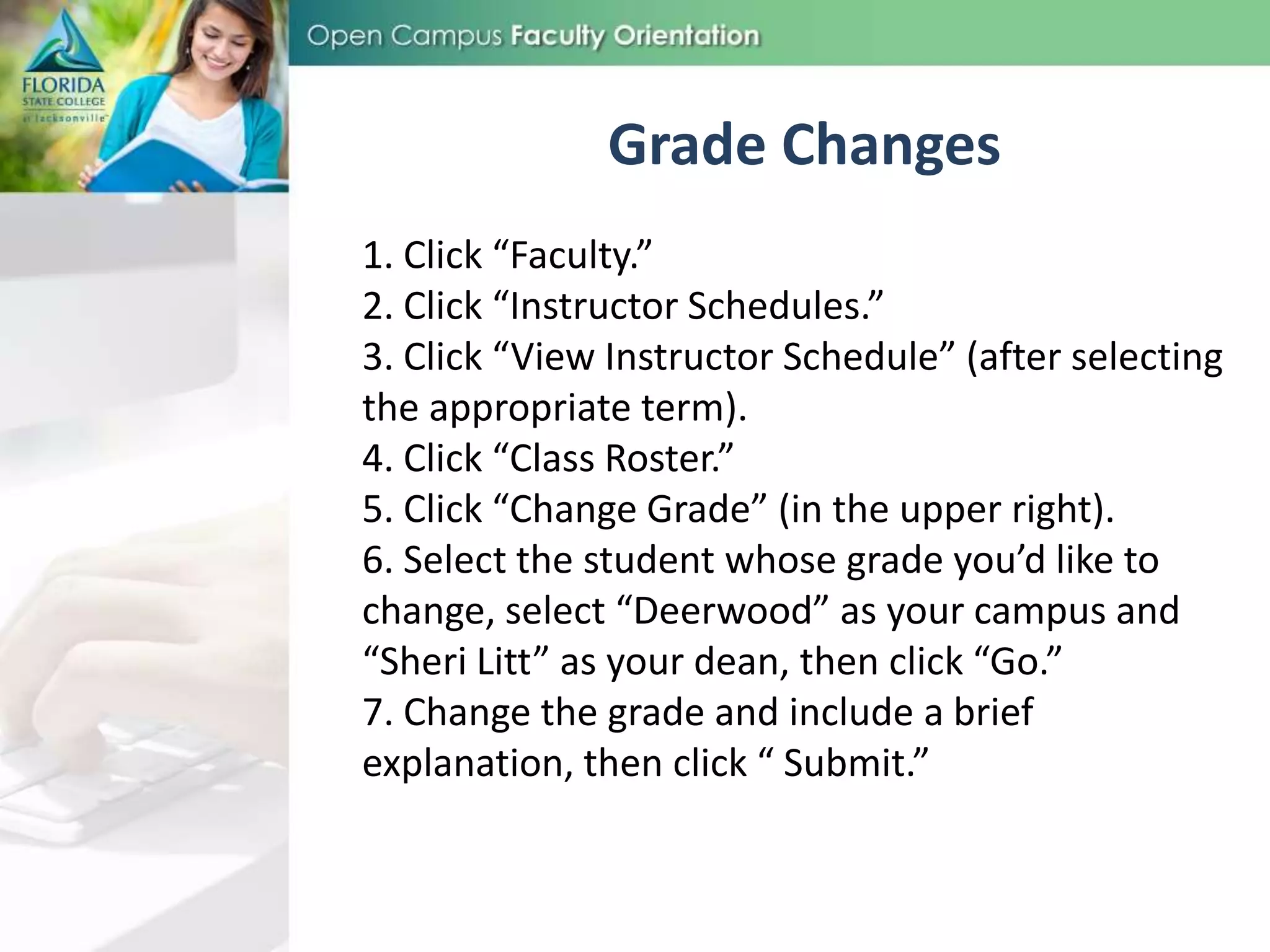 Open Campus / Deerwood Center Adjunct Orientation | PPTX | College Education | Education