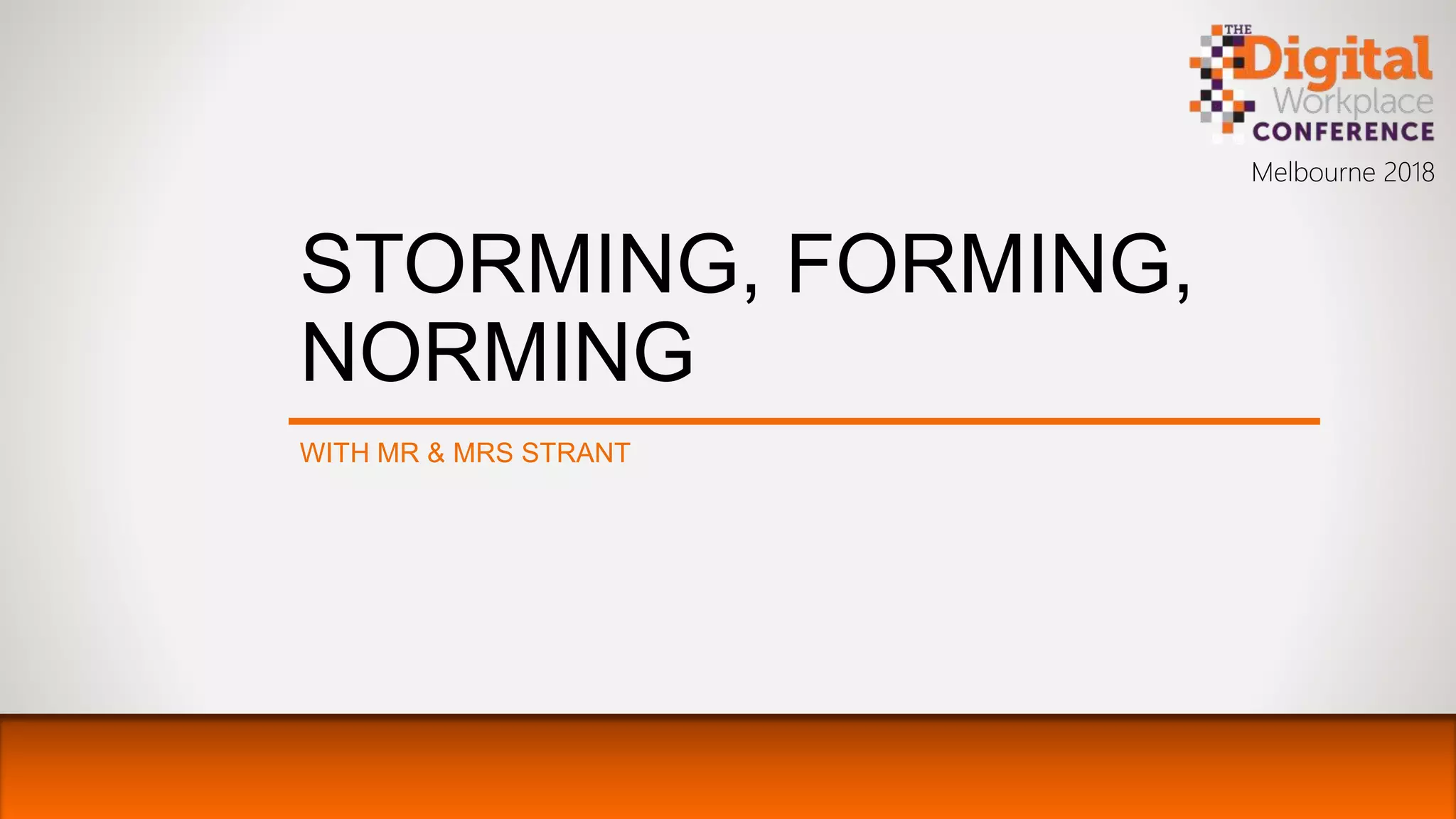 Storming, norming, forming | PPTX