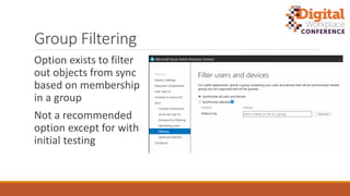Azure Active Directory Connect: Technical Deep Dive - DWCAU 2018 Melbourne | PPTX