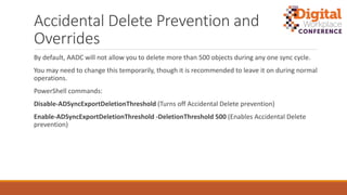 Azure Active Directory Connect: Technical Deep Dive - DWCAU 2018 Melbourne | PPTX