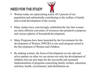 DWCRA (Development of Women and Children in Rural Areas) PPT | PPTX