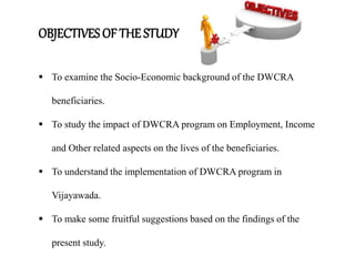 DWCRA (Development of Women and Children in Rural Areas) PPT | PPTX