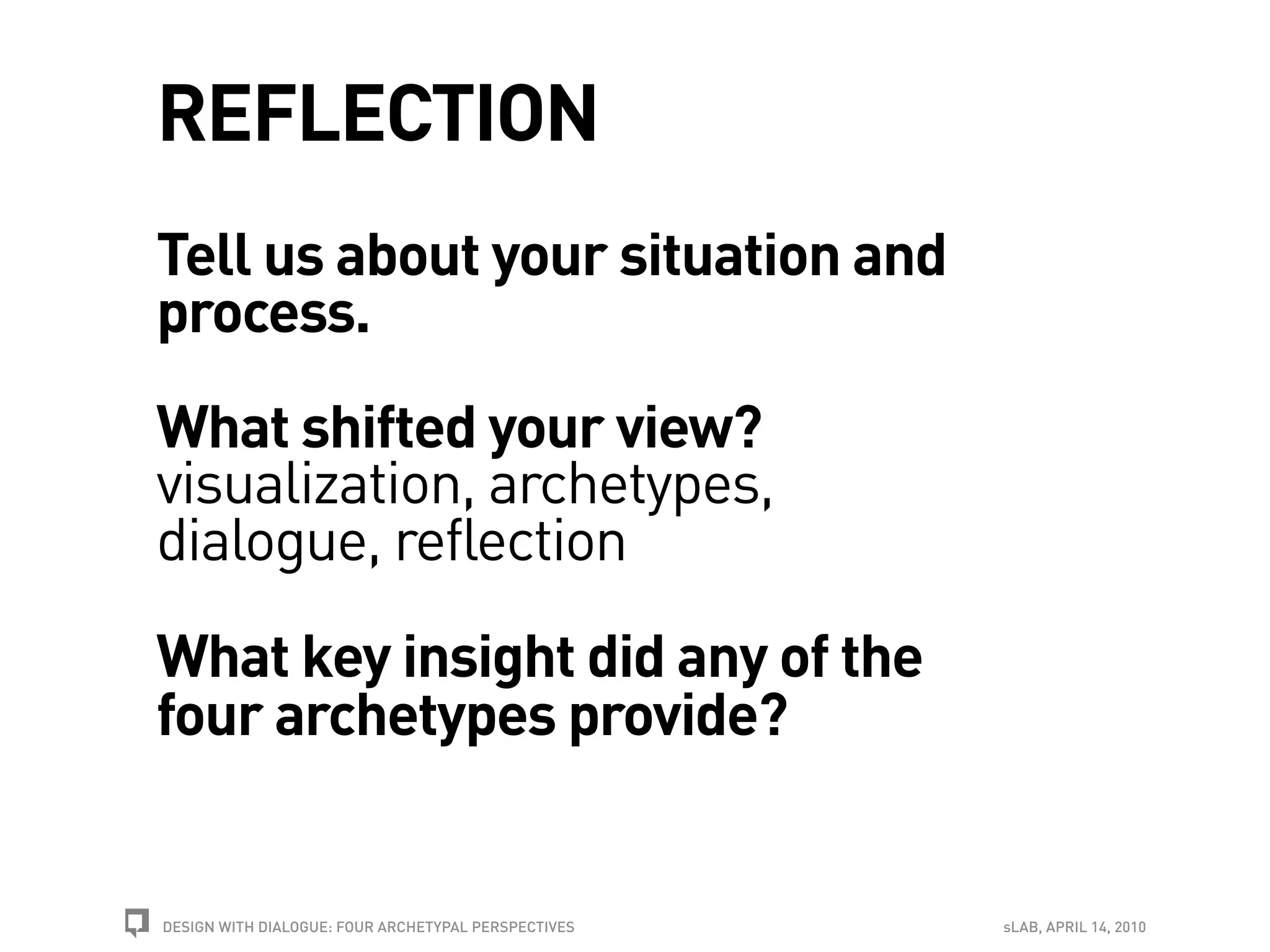 The Four Archetypes - Design with Dialogue - April 14, 2010 | PDF ...
