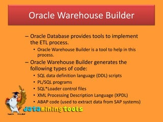 Oracle: DW Design | PPT