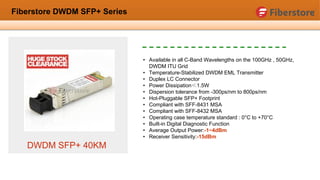 10G Dwdm SFP+ Transceiver | PPT