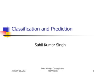 Classification and Prediction | PPT | Databases | Computer Software and Applications