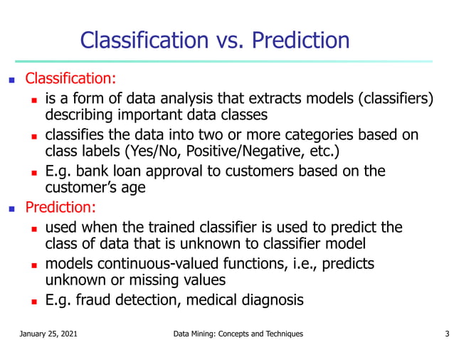 Classification and Prediction | PPT | Databases | Computer Software and Applications