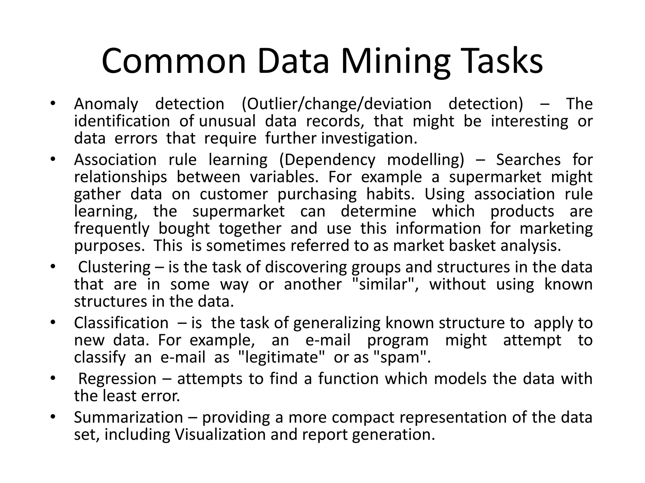 Data mining issue slide for data mining and data warehousing | PPTX