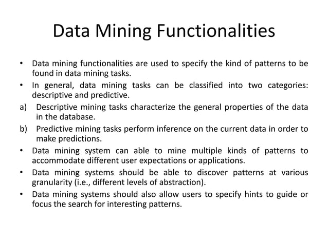 Data mining issue slide for data mining and data warehousing | PPT