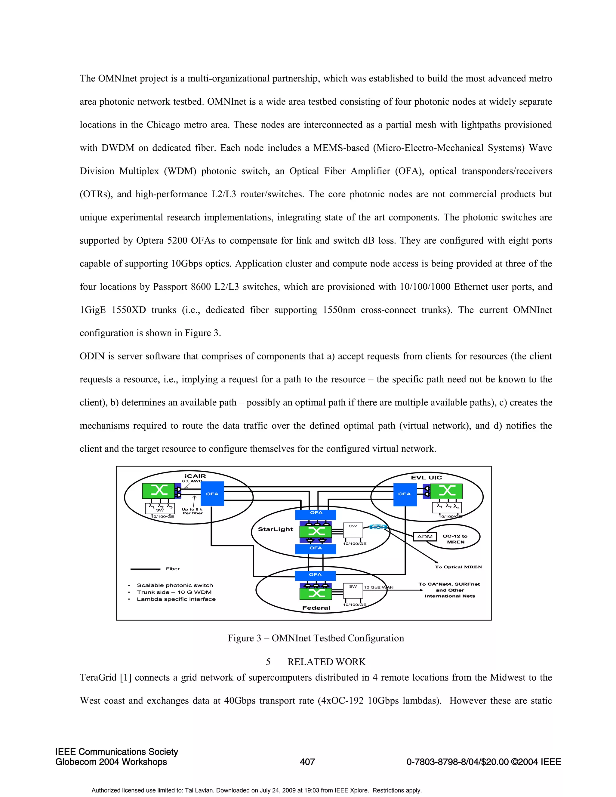 DWDM-RAM: An Architecture for Data Intensive Service Enabled by Next Generation Dynamic Optical ...
