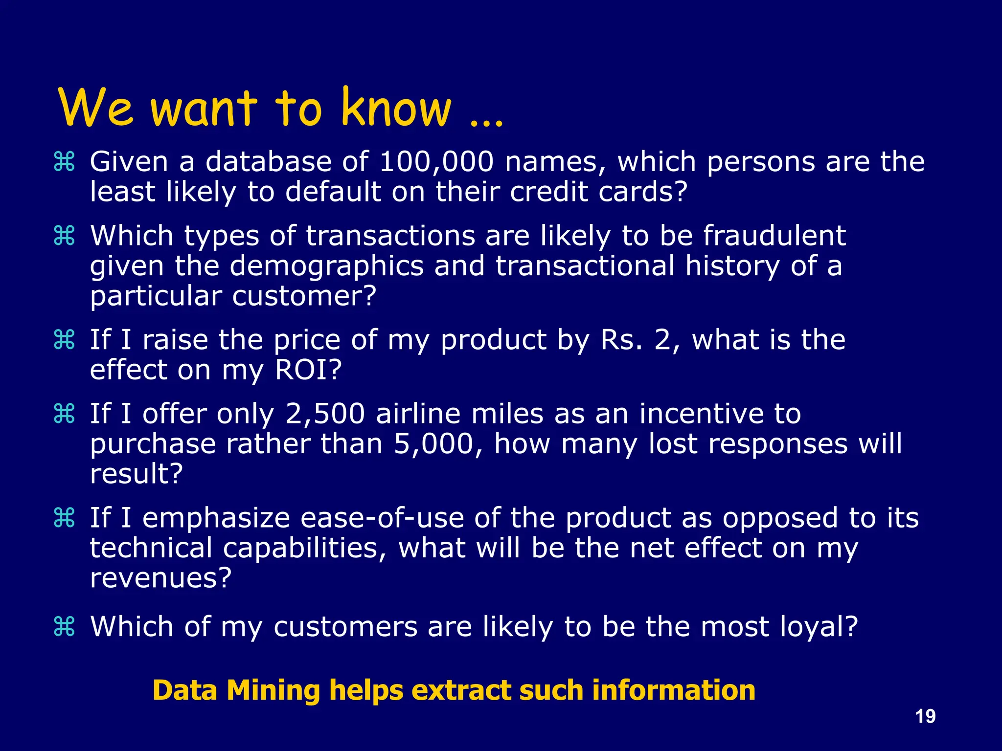UNIT - 1 : Part 1: Data Warehousing and Data Mining | PPT