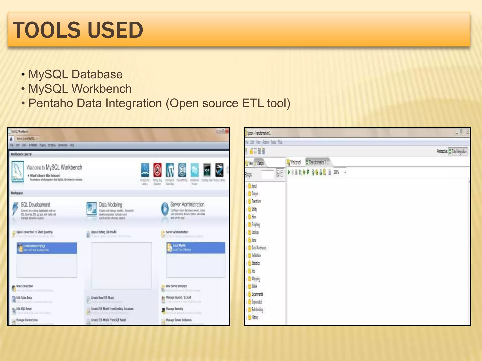 DMDW 5. Student Presentation - Pentaho Data Integration (Kettle) | PPTX
