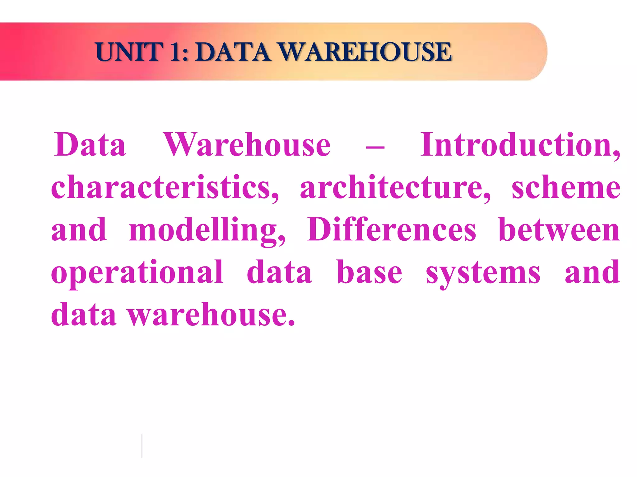 Introduction to Data Warehouse | PDF | Databases | Computer Software and Applications