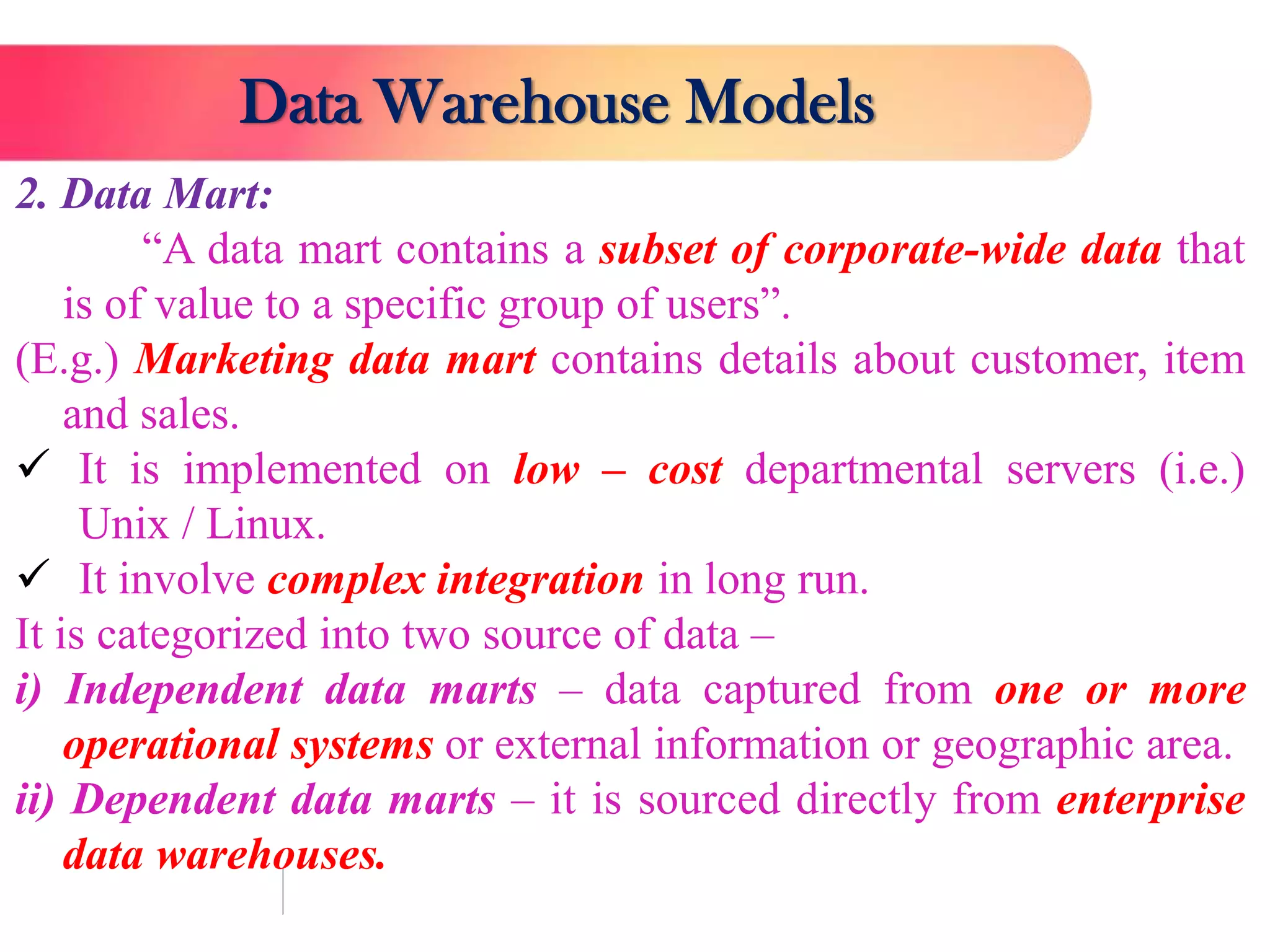 Introduction to Data Warehouse | PDF