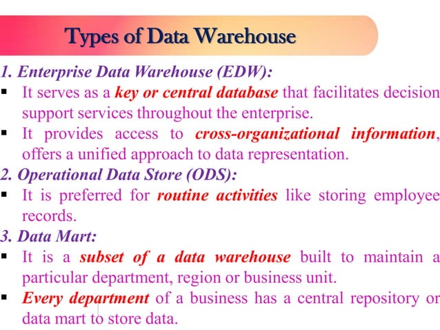 Introduction to Data Warehouse | PDF | Databases | Computer Software ...