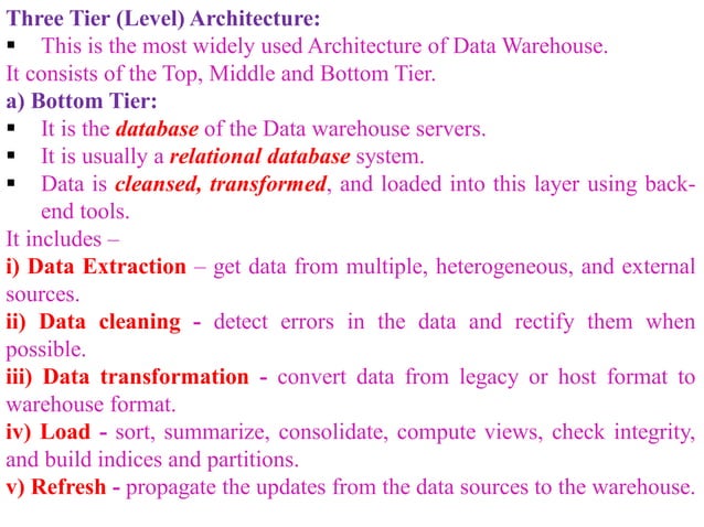 Introduction to Data Warehouse | PDF | Databases | Computer Software ...