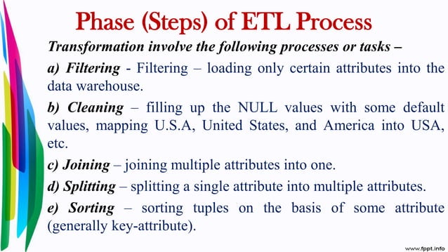 ETL Process & Data Warehouse Fundamentals | PDF | Cloud Computing ...