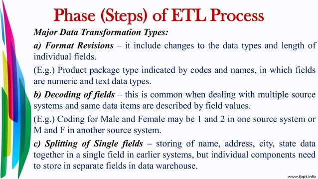 ETL Process & Data Warehouse Fundamentals | PDF | Cloud Computing ...