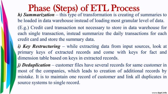 ETL Process & Data Warehouse Fundamentals | PDF | Cloud Computing | Internet