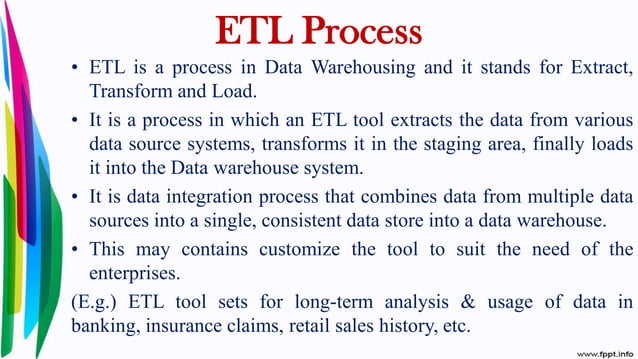 ETL Process & Data Warehouse Fundamentals | PDF | Cloud Computing ...