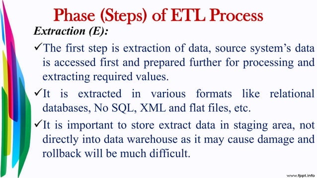 ETL Process & Data Warehouse Fundamentals | PDF | Cloud Computing ...