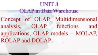 OLAP in Data Warehouse | PDF