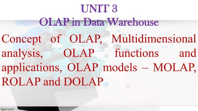 OLAP in Data Warehouse | PDF