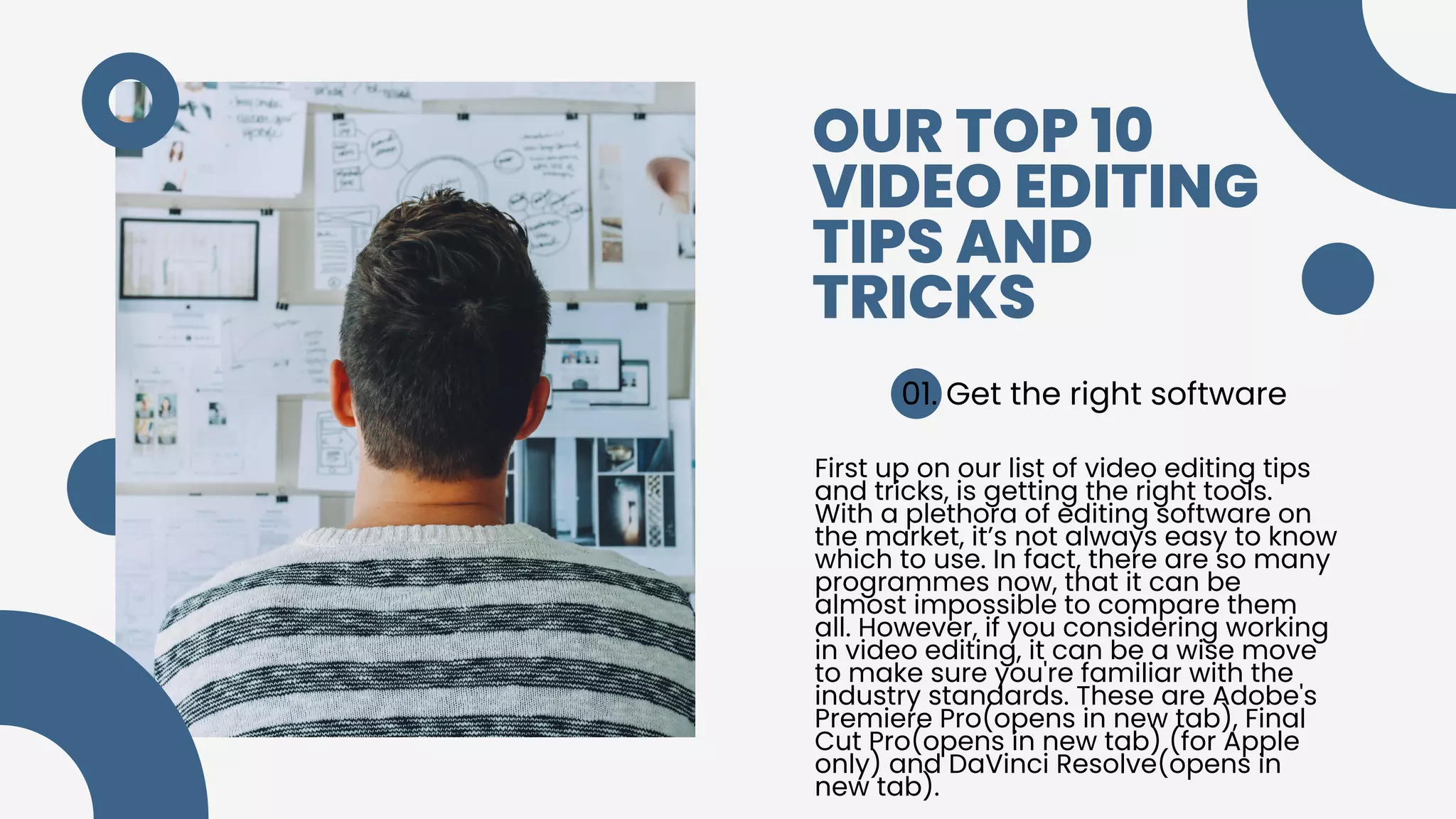 Dwebguys || Top 10 Video Editing Tips and Tricks | PPT
