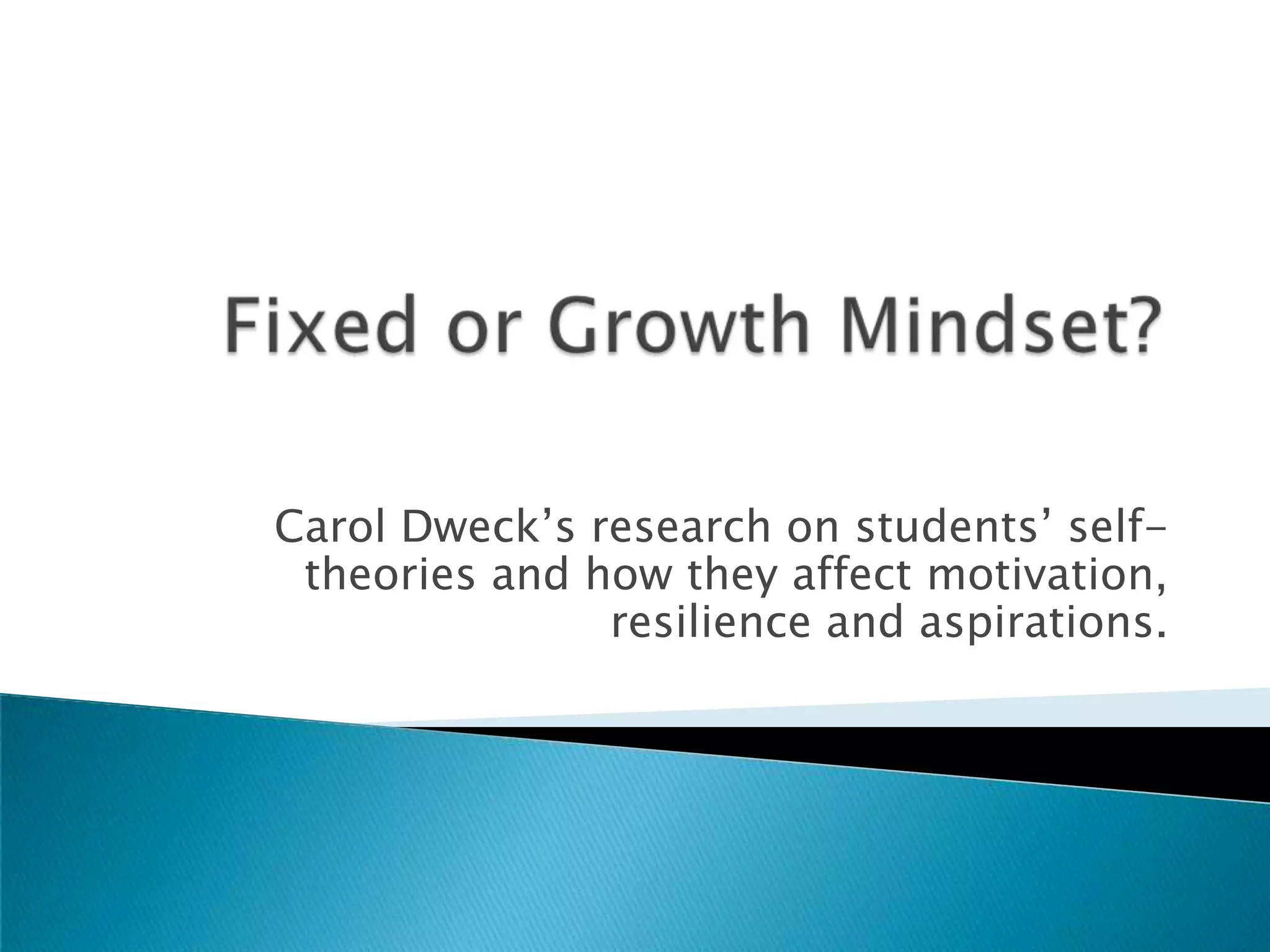 Dweck | PPTX