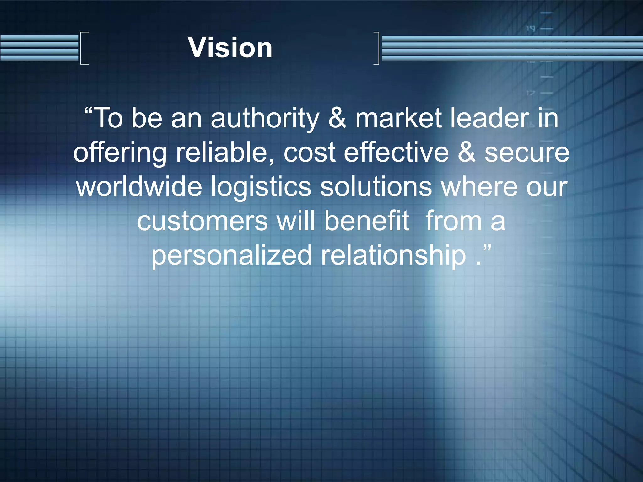 Logistics Company Profile | PPSX