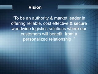 Logistics Company Profile | PPSX