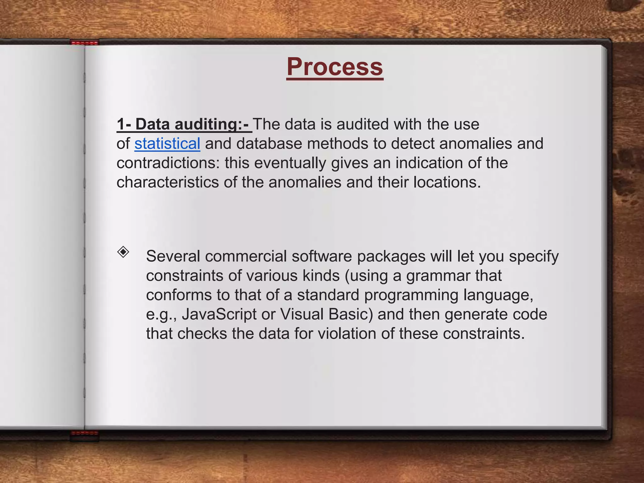 Data Preprocessing And Data Cleansing Ppt