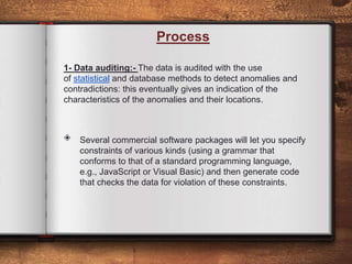 DATA PREPROCESSING AND DATA CLEANSING | PPTX