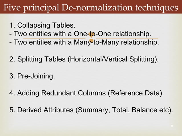 Dwh lecture-07-denormalization | PPT