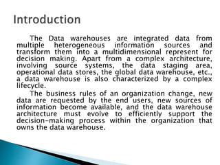 Data warehouse presentaion | PPTX