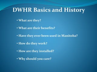 Drain Water Heating Systems - Presented by Gary Proskiw of Proskiw ...