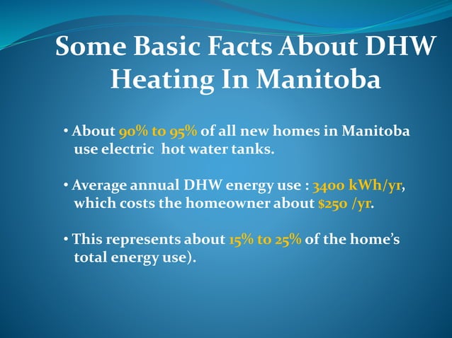 Drain Water Heating Systems - Presented by Gary Proskiw of Proskiw ...