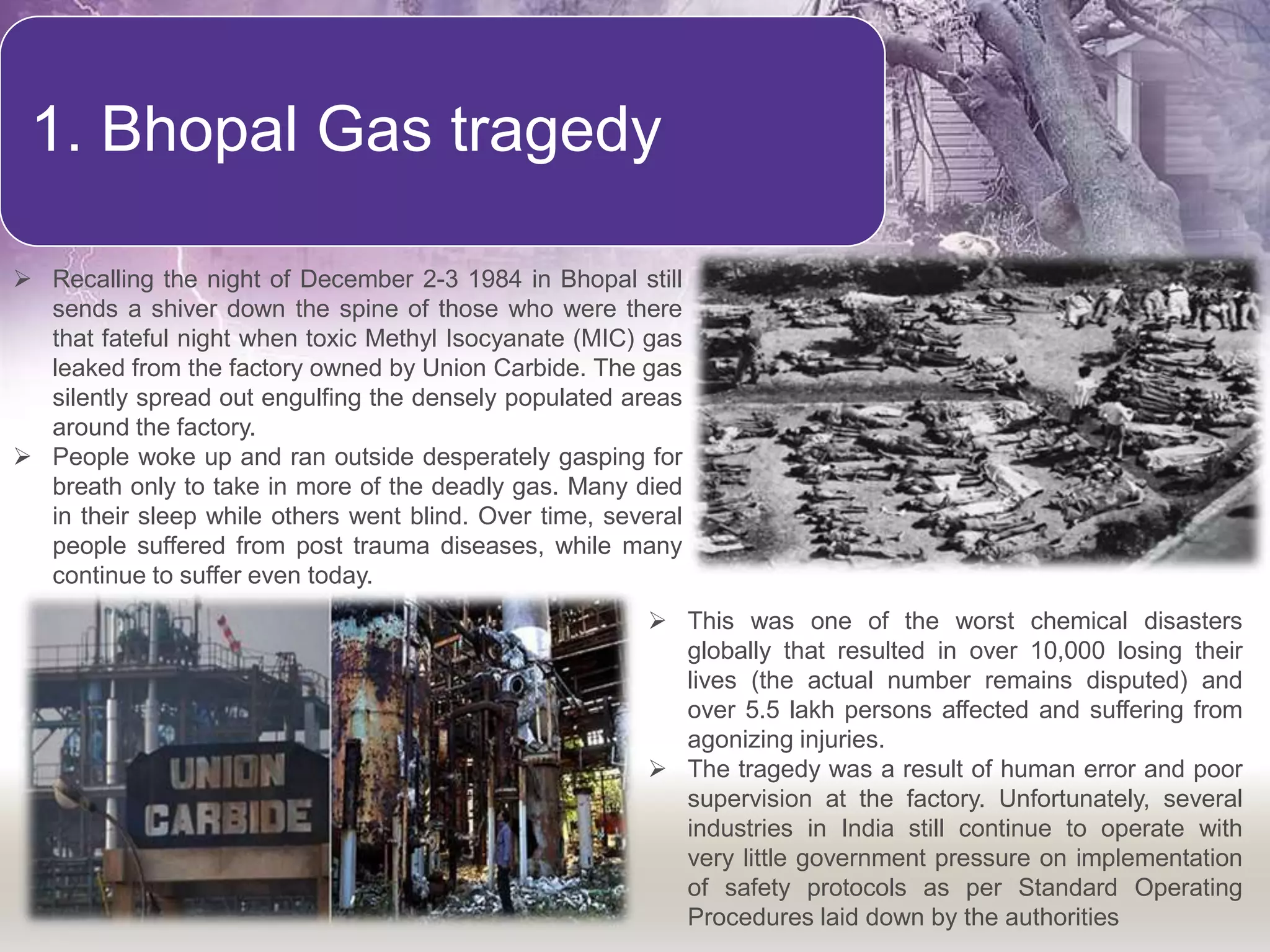 MAN MADE AND NATURAL DISASTERS IN INDIA | PPTX