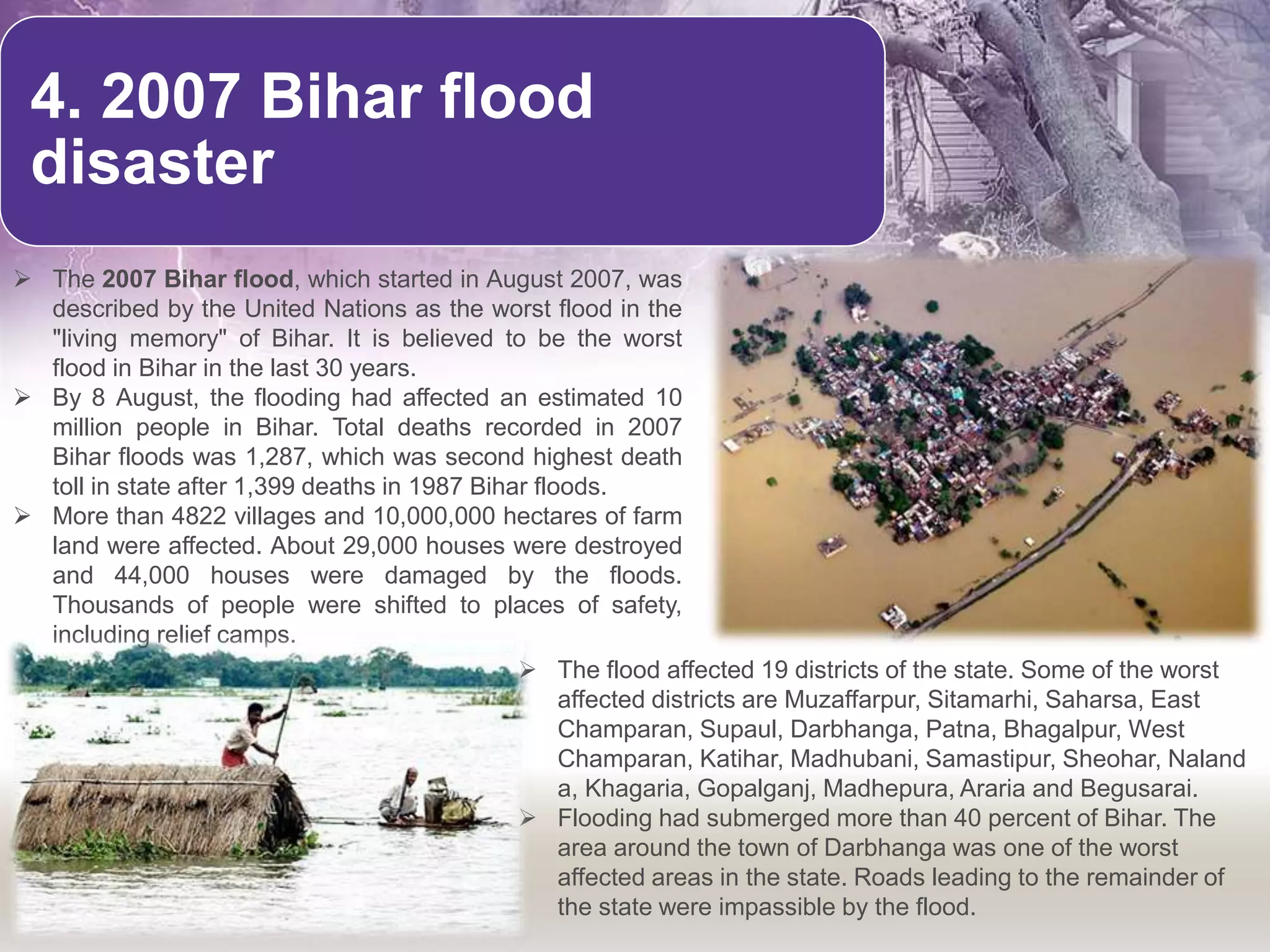 MAN MADE AND NATURAL DISASTERS IN INDIA | PPTX