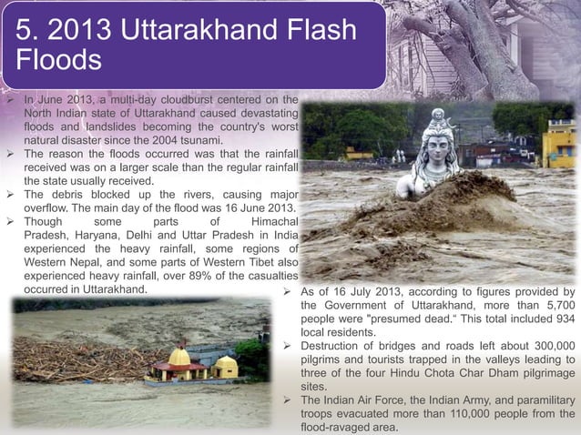 MAN MADE AND NATURAL DISASTERS IN INDIA | PPTX