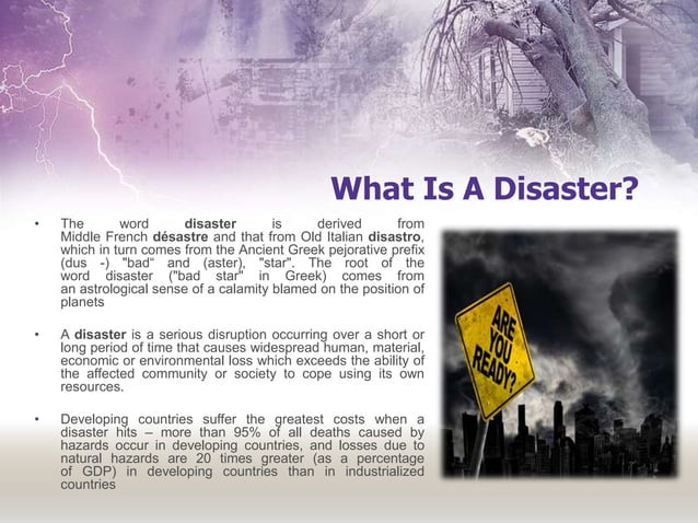 MAN MADE AND NATURAL DISASTERS IN INDIA | PPTX