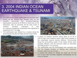 MAN MADE AND NATURAL DISASTERS IN INDIA | PPTX