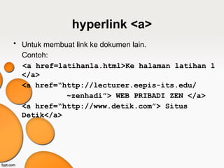 Creating a structured layout with appropriate use of HTML tags | PPTX