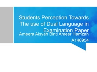 Dwi language | PPT | Educational Assessment | Education