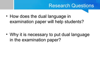 Dwi language | PPT | Educational Assessment | Education
