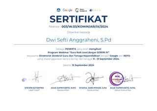 Contoh sertifikat di PMM yang baik dan benars | PDF