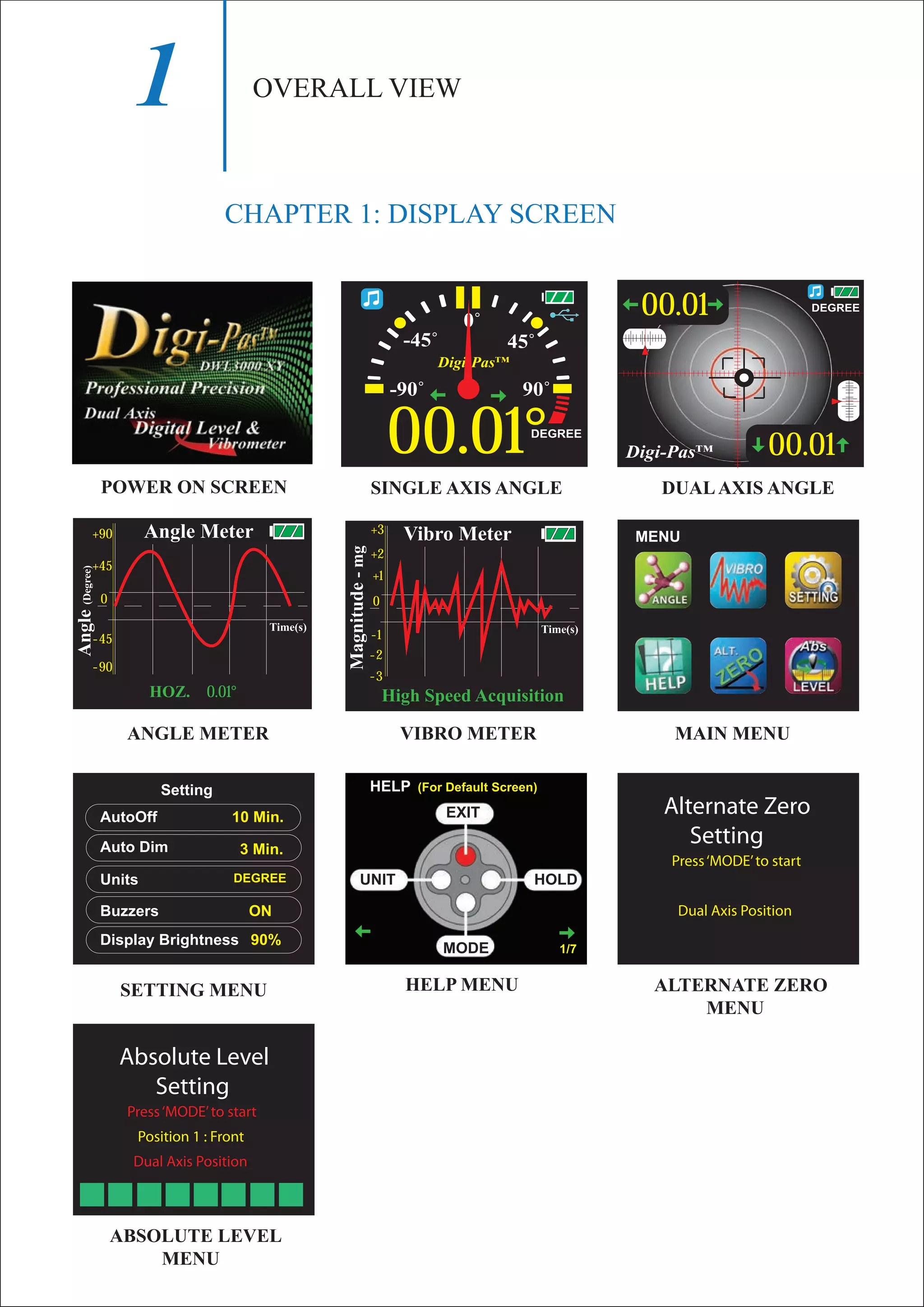 DigiPas Dual Axis Digital Level (DWL3000-xy) -www.DIGIPAS.co.uk