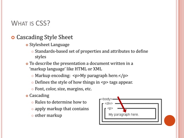 CSS Cascading Style Sheet Introduction slides | PPT CSS Cascading Style Sheet Introduction slides | PPT